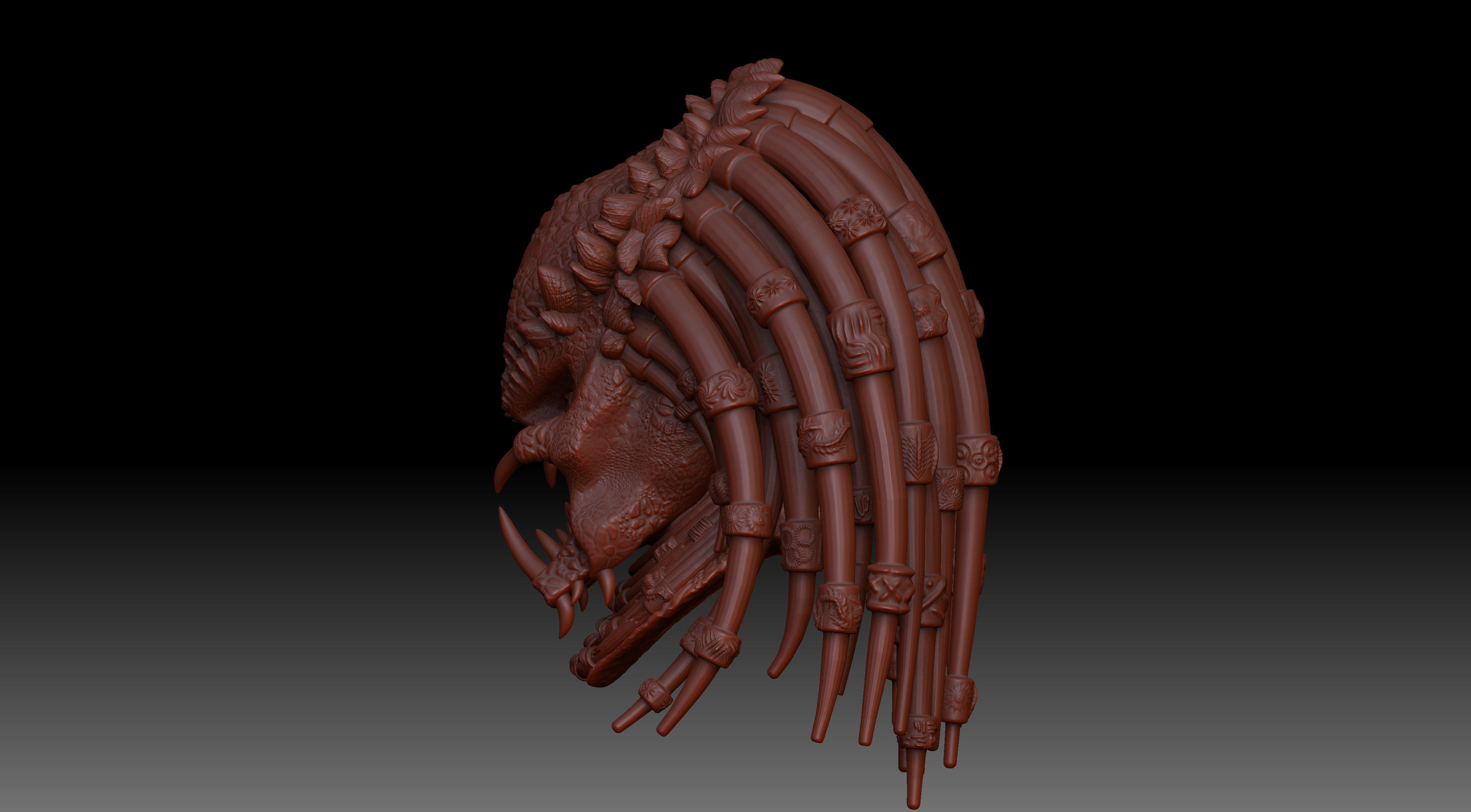 Predator head 3D model 3D printable | CGTrader