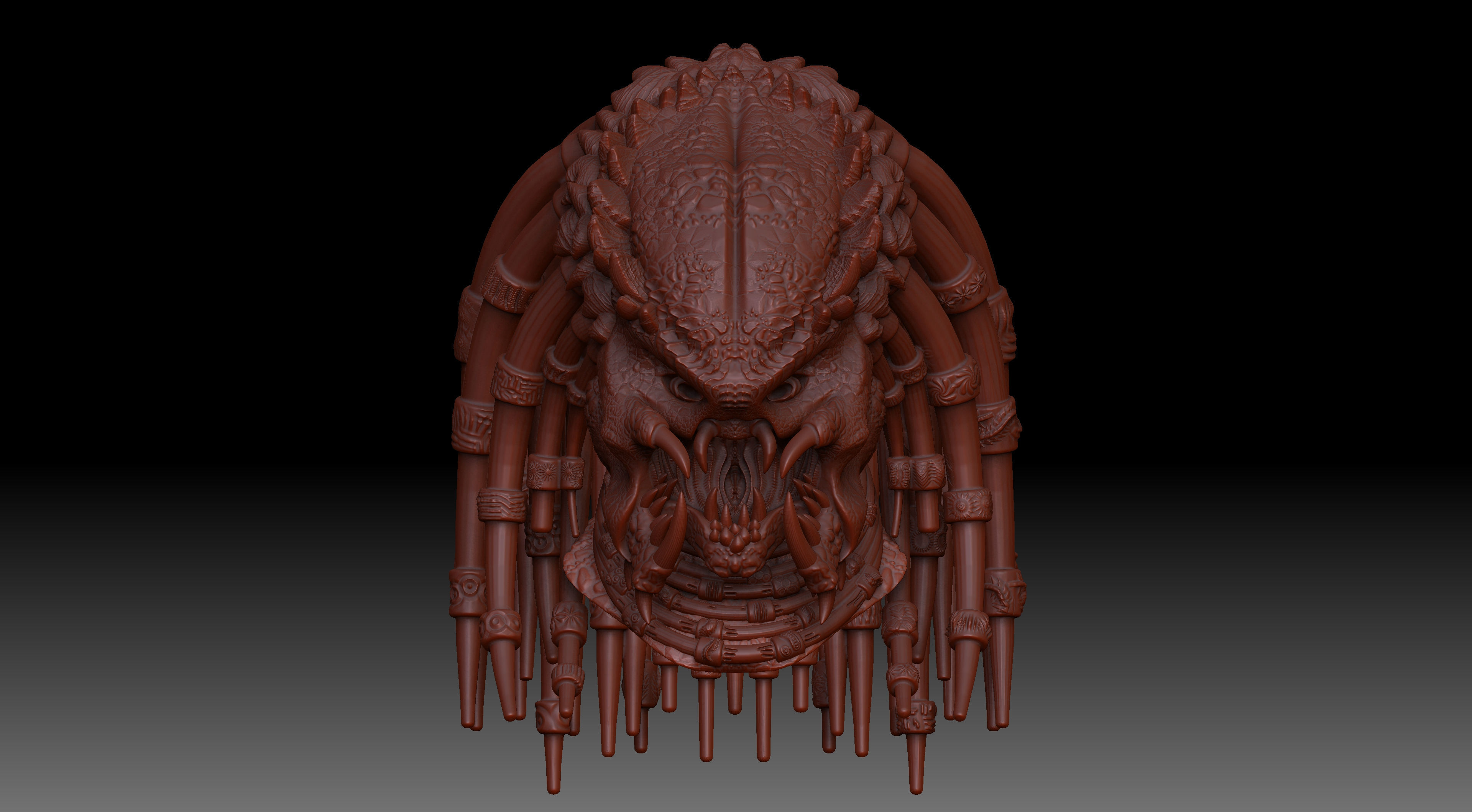 Predator head 3D model 3D printable | CGTrader