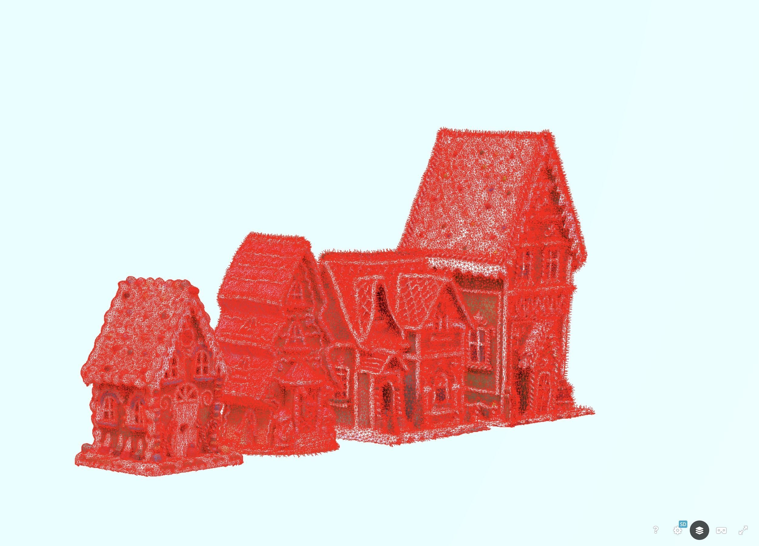 Gingerbread Houses Scan Pack 3D model | CGTrader