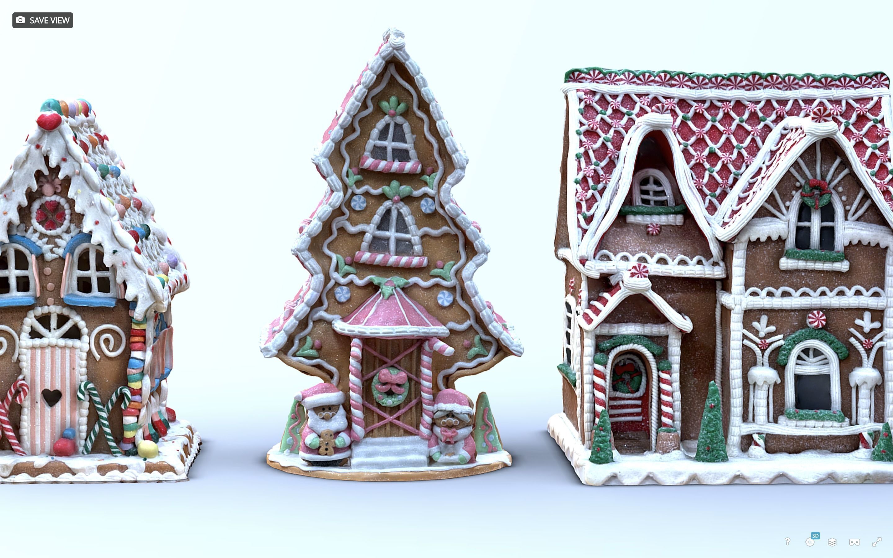 Gingerbread Houses Scan Pack 3D model | CGTrader