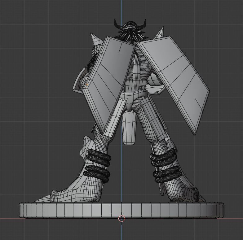 WarGreymon - Digimon 3D model rigged | CGTrader