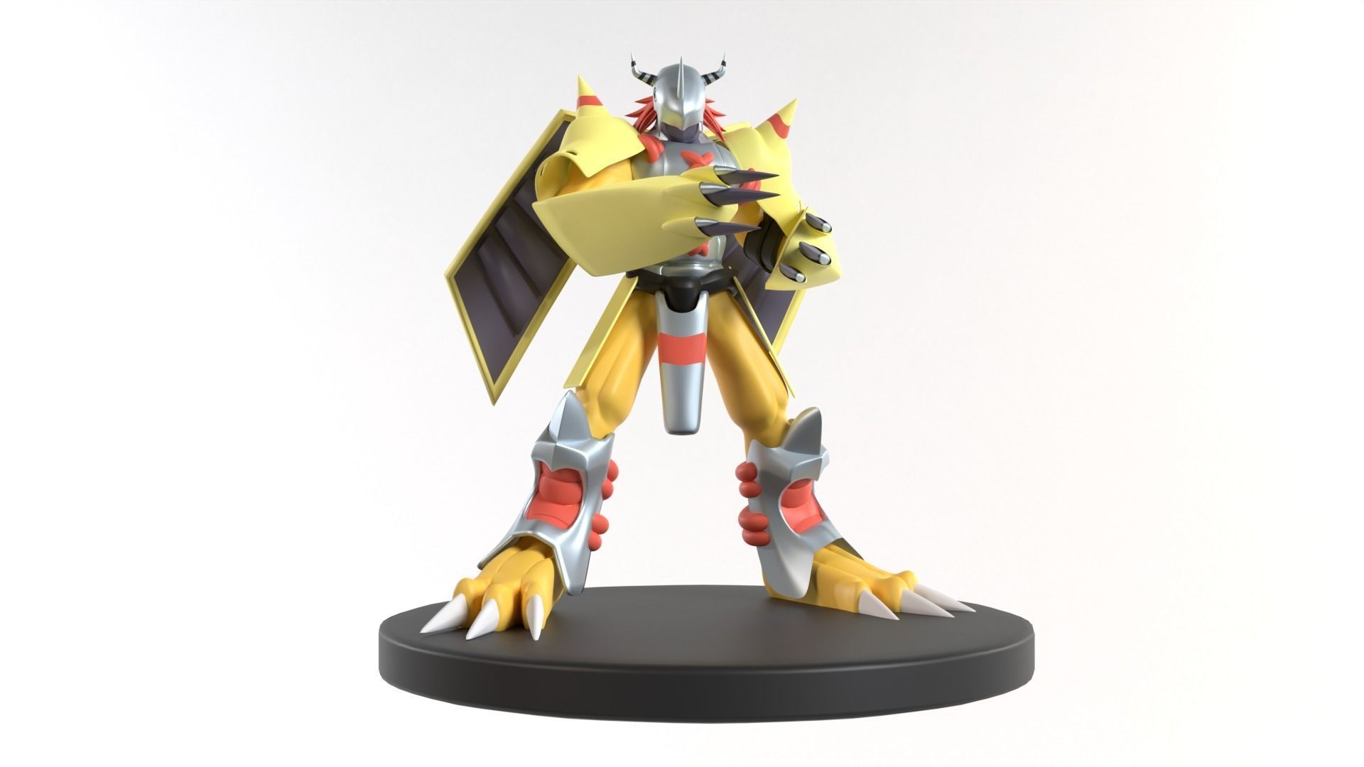 WarGreymon - Digimon 3D model rigged | CGTrader