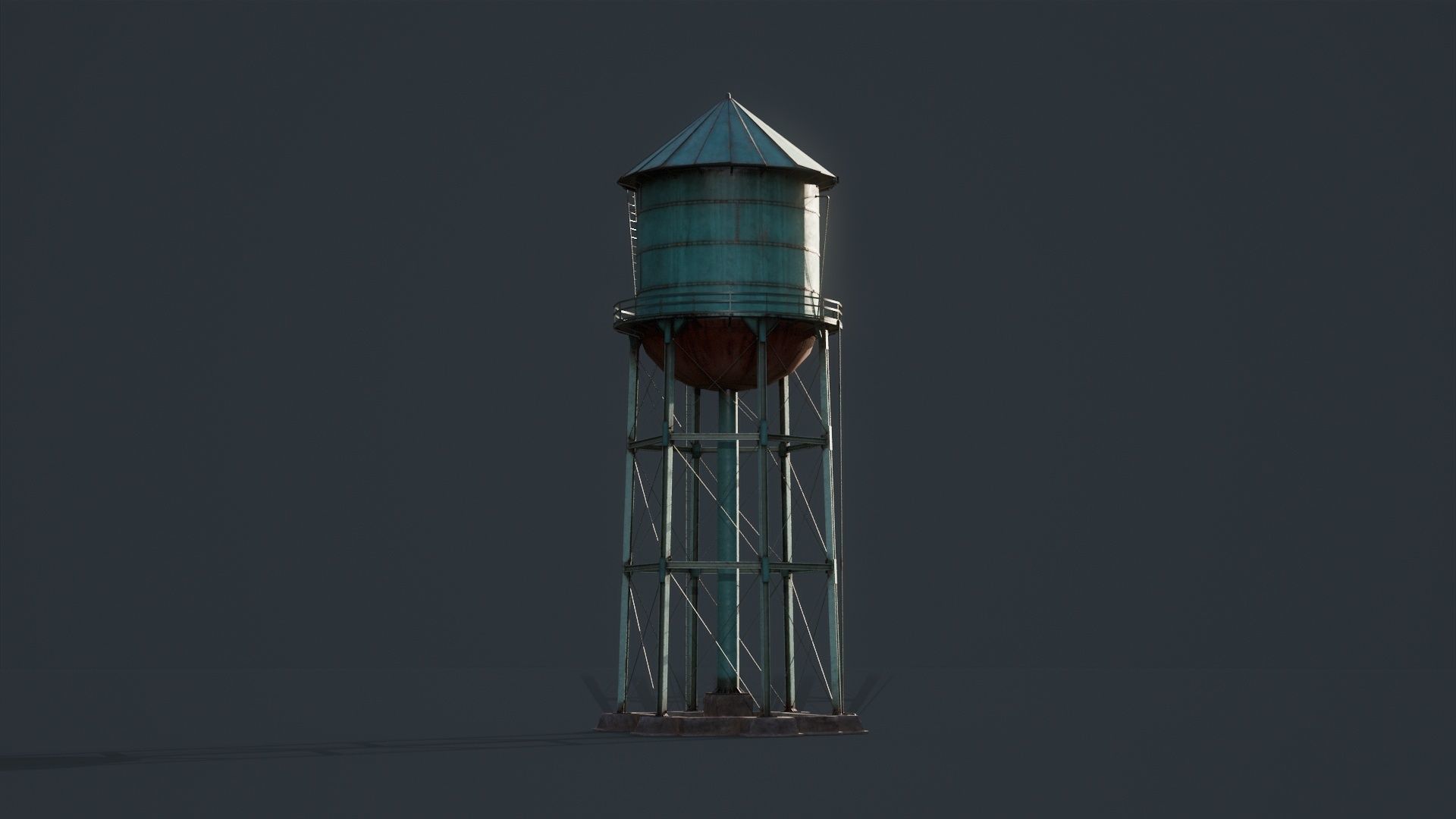 3D model Water Tank Tower Reservoir VR / AR / low-poly | CGTrader