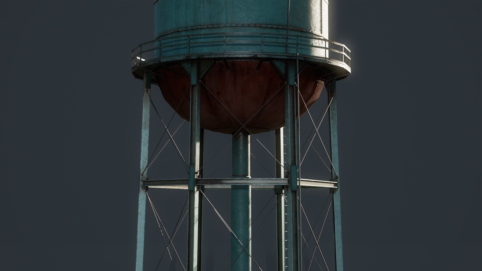 3D model Water Tank Tower Reservoir VR / AR / low-poly | CGTrader