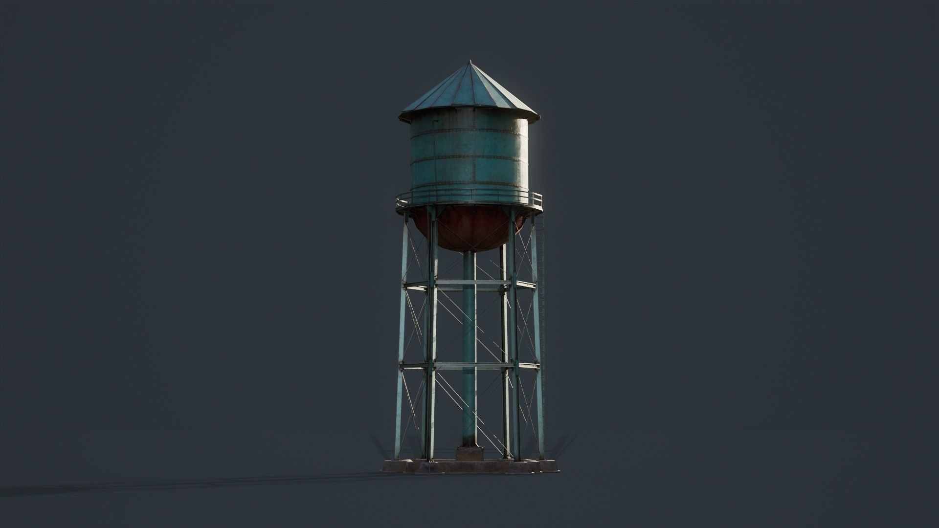 3D model Water Tank Tower Reservoir VR / AR / low-poly | CGTrader