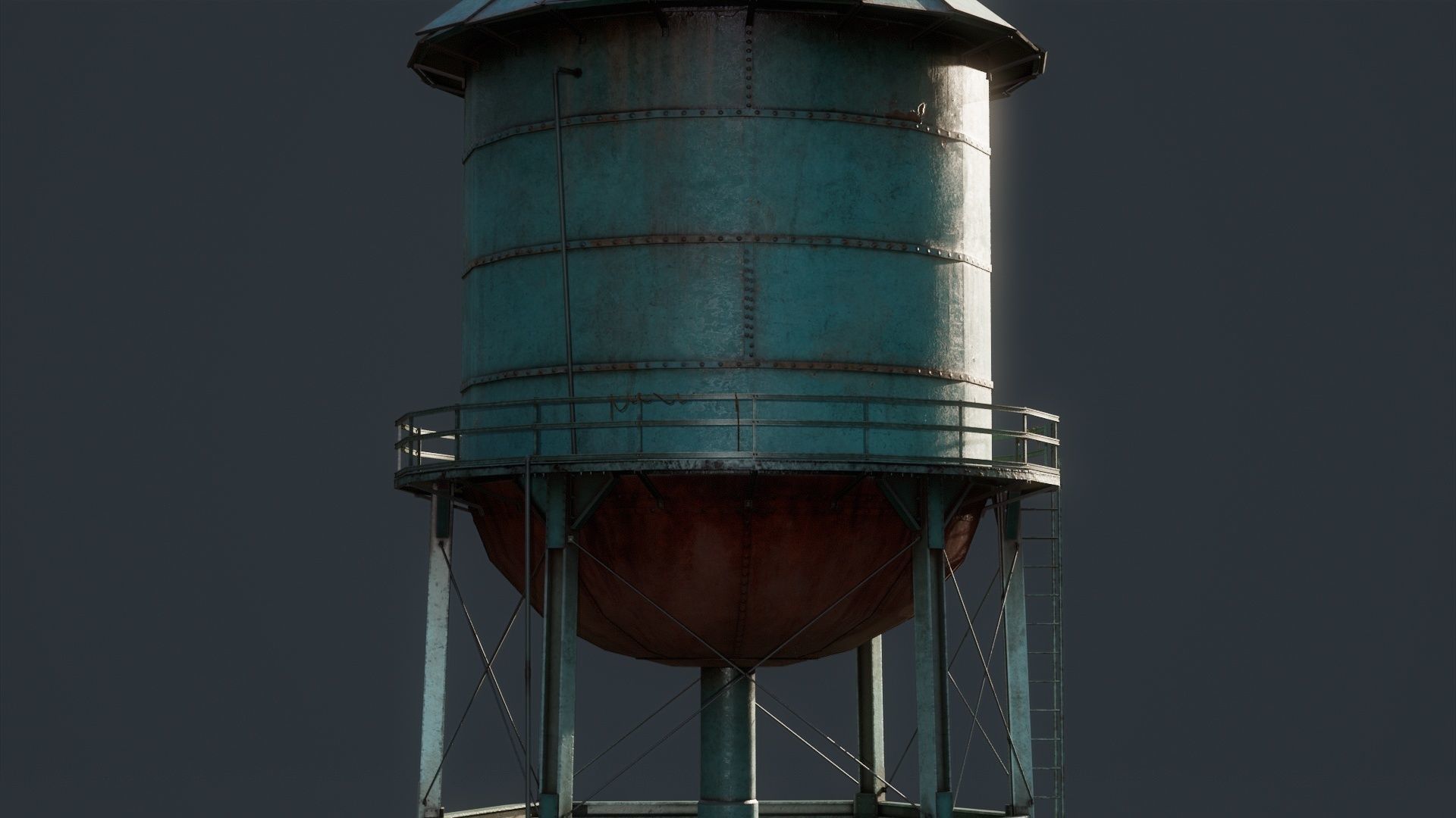 3D model Water Tank Tower Reservoir VR / AR / low-poly | CGTrader