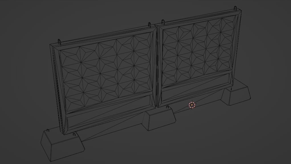 3D model Soviet concrete fence VR / AR / low-poly | CGTrader