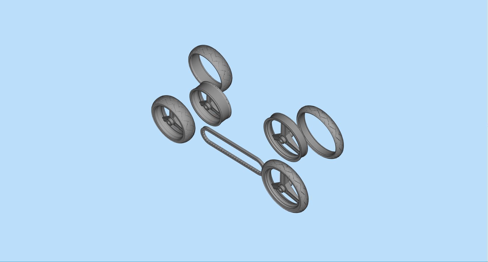 Chopper custom biker motorcycle STL printable 3D model 3D printable ...