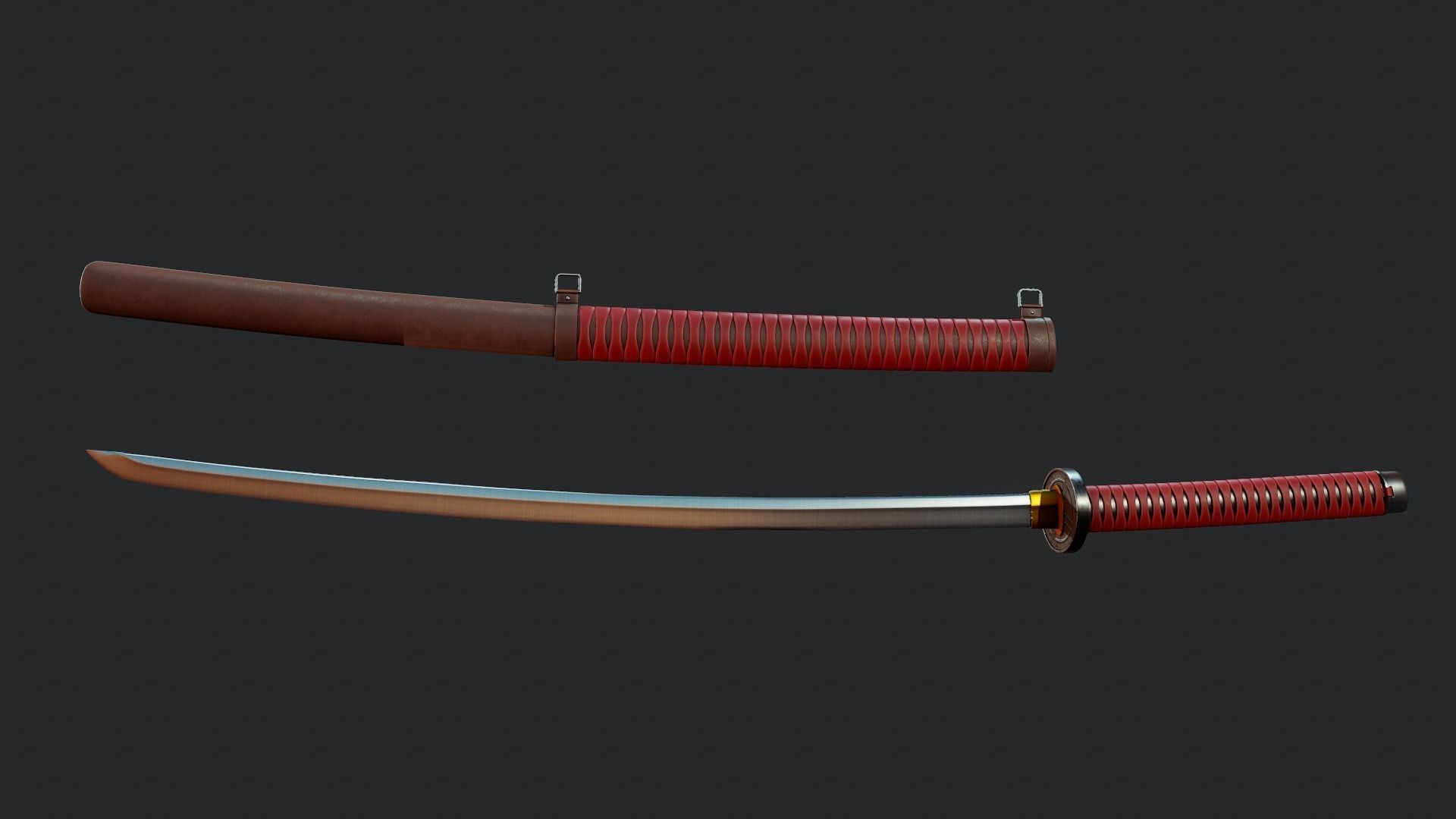 Katana Sword - Tutorial Included 3D model | CGTrader