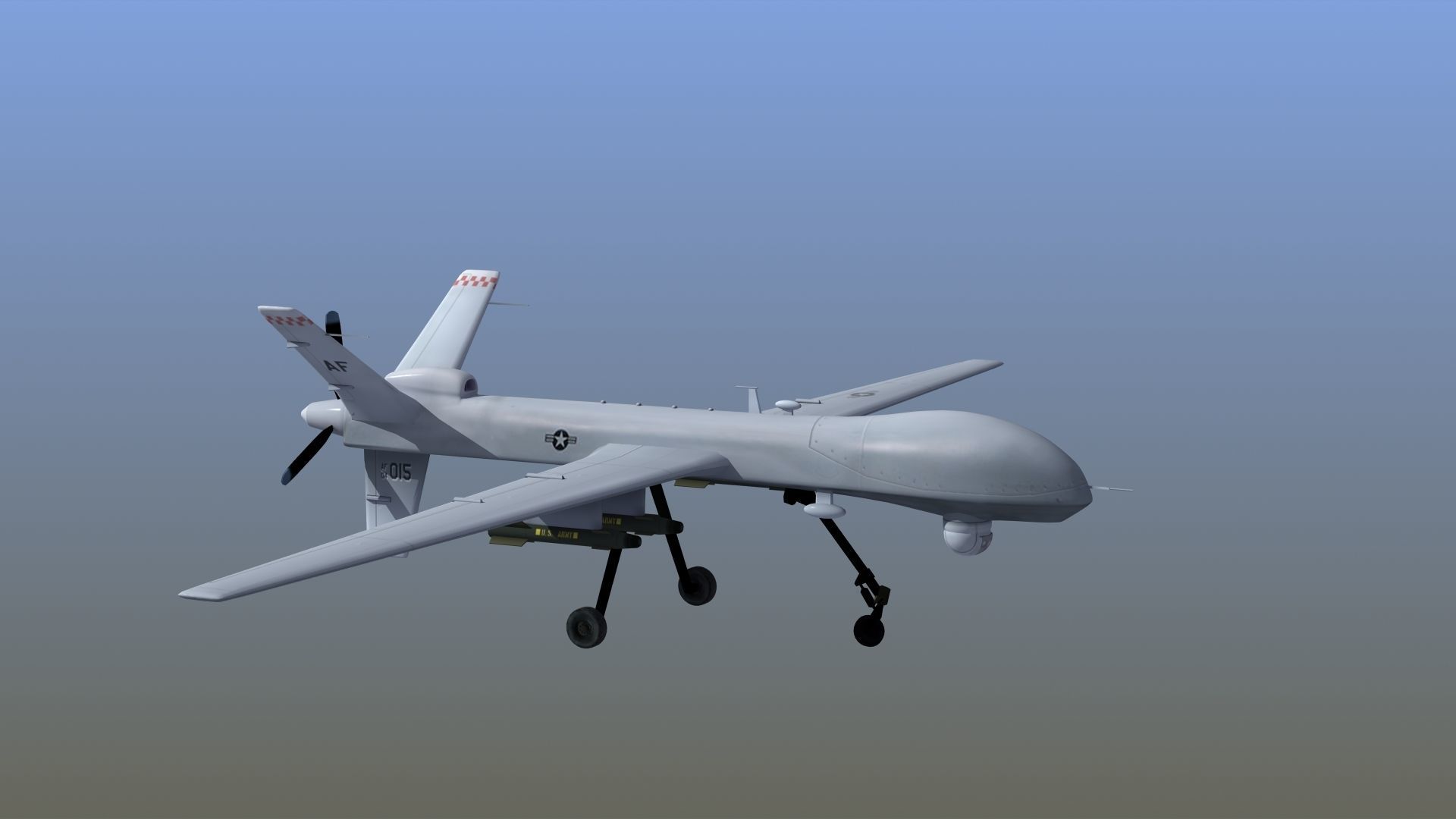 MQ-9 Reaper UAV 3D model | CGTrader