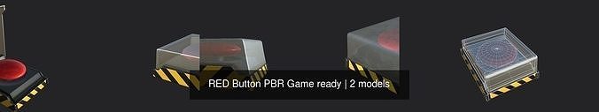 RED Button PBR Game ready 3D Model Collection | CGTrader
