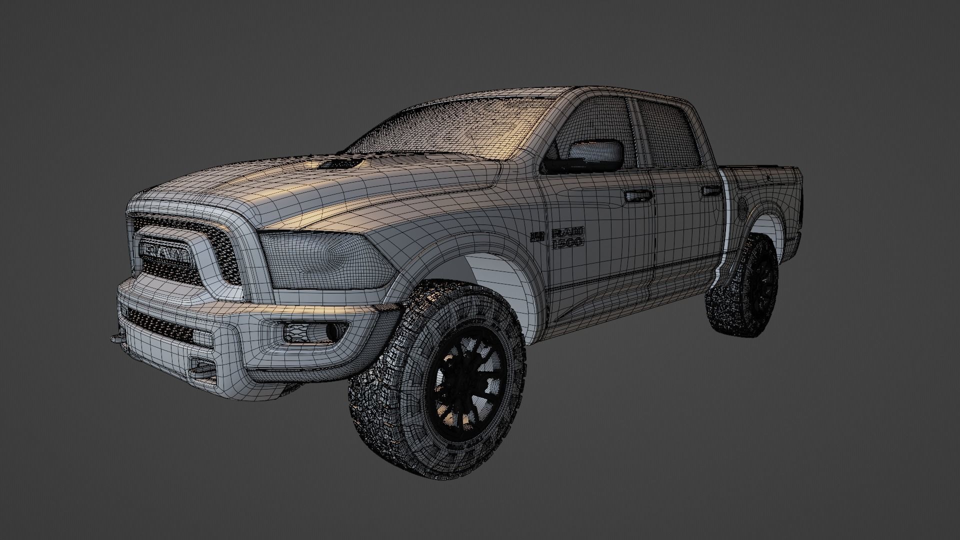 Ram Rebel 2015 Pickup Truck 3D model | CGTrader