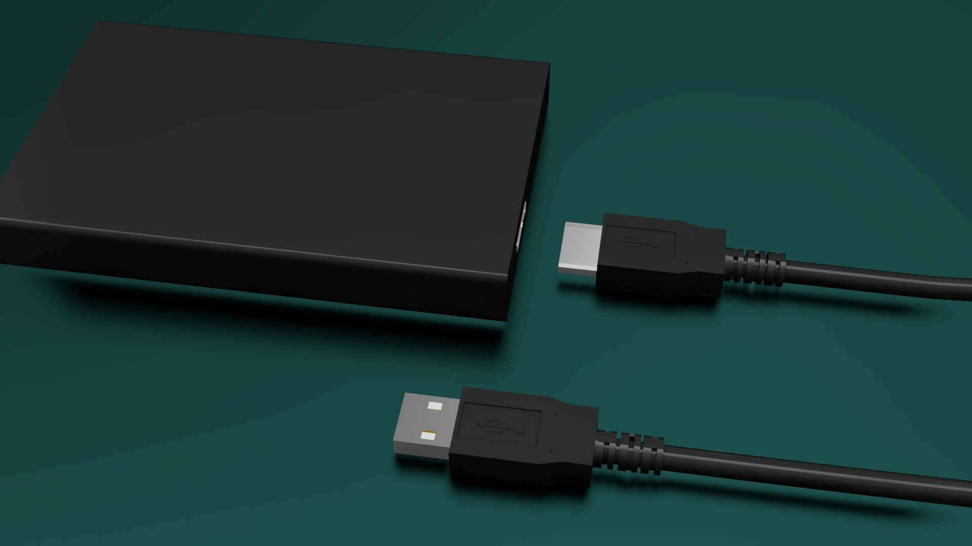 EXTERNAL HARD DISK 3D model | CGTrader