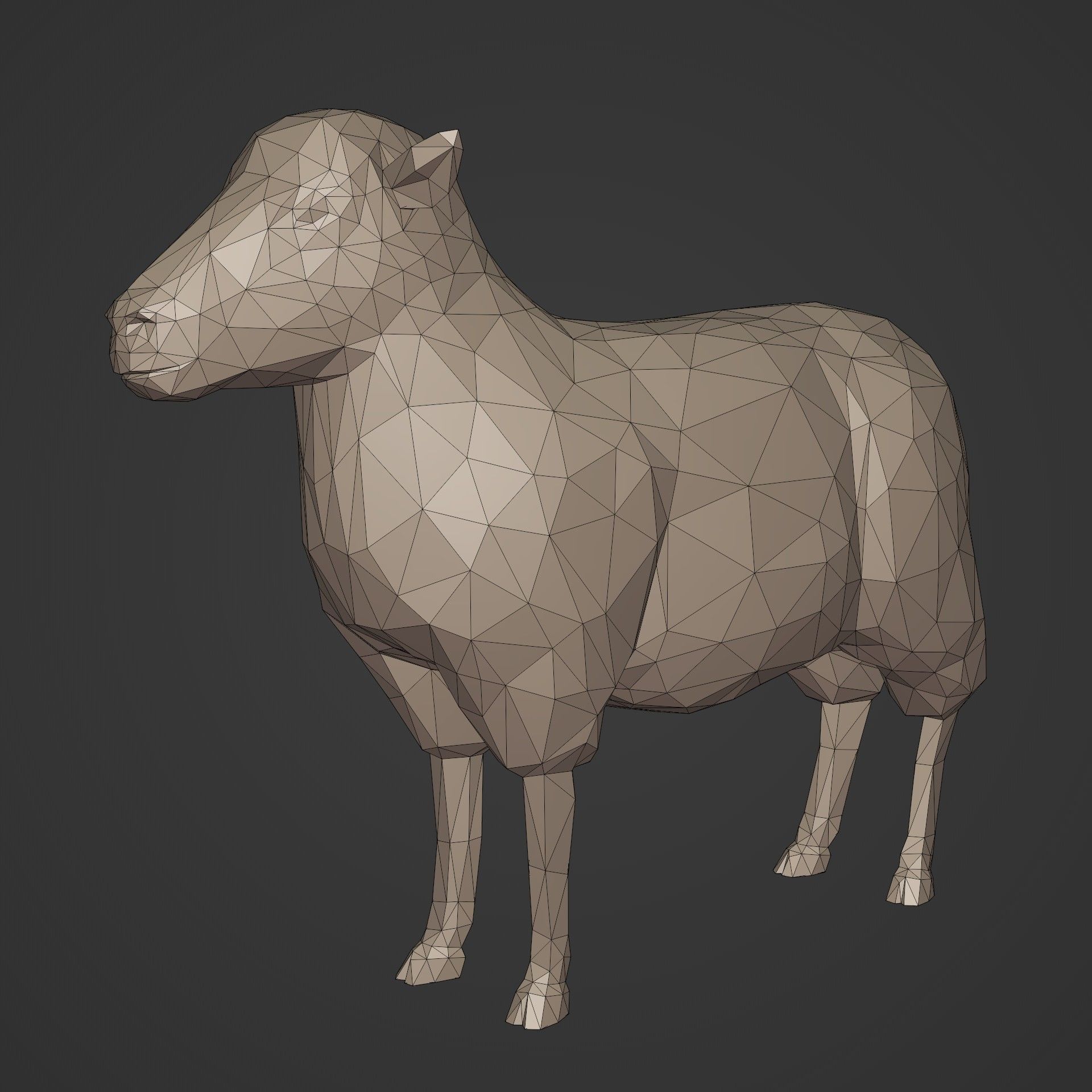 3D model LowPoly Sheep VR / AR / low-poly | CGTrader