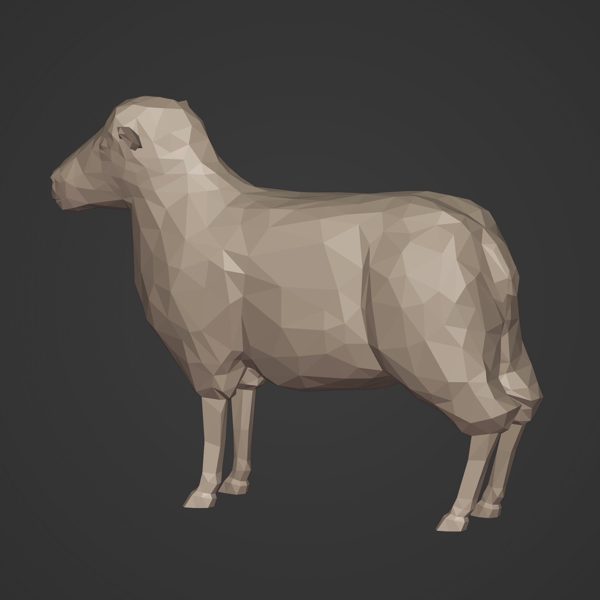 3D model LowPoly Sheep VR / AR / low-poly | CGTrader