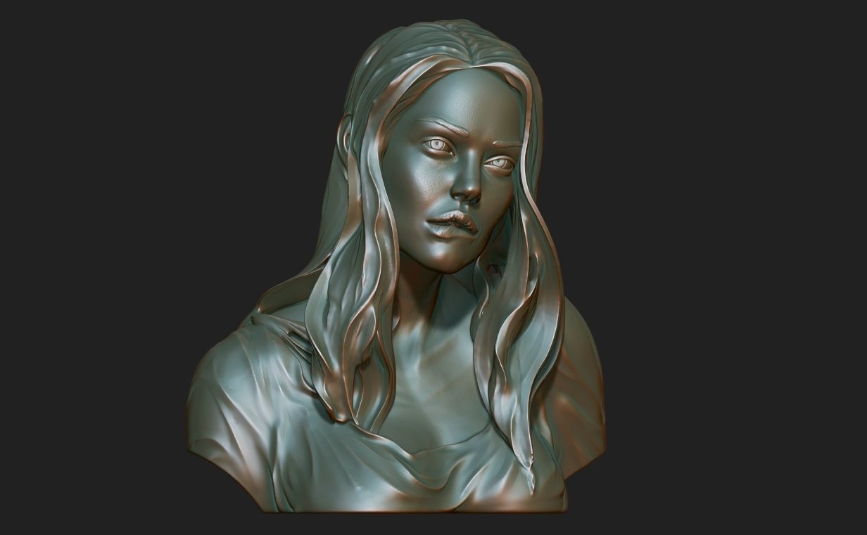 Female Bust Statue 220922 3D model 3D printable | CGTrader