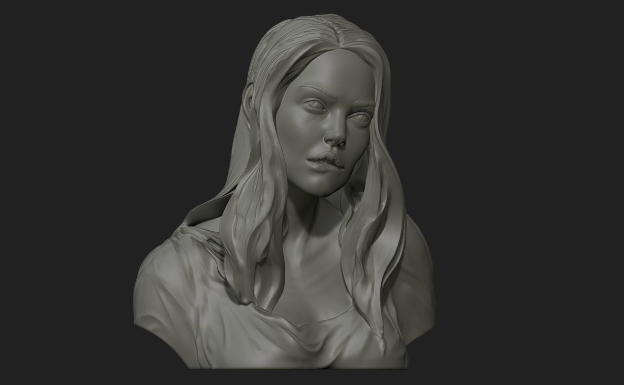 Female Bust Statue 220922 3D model 3D printable | CGTrader