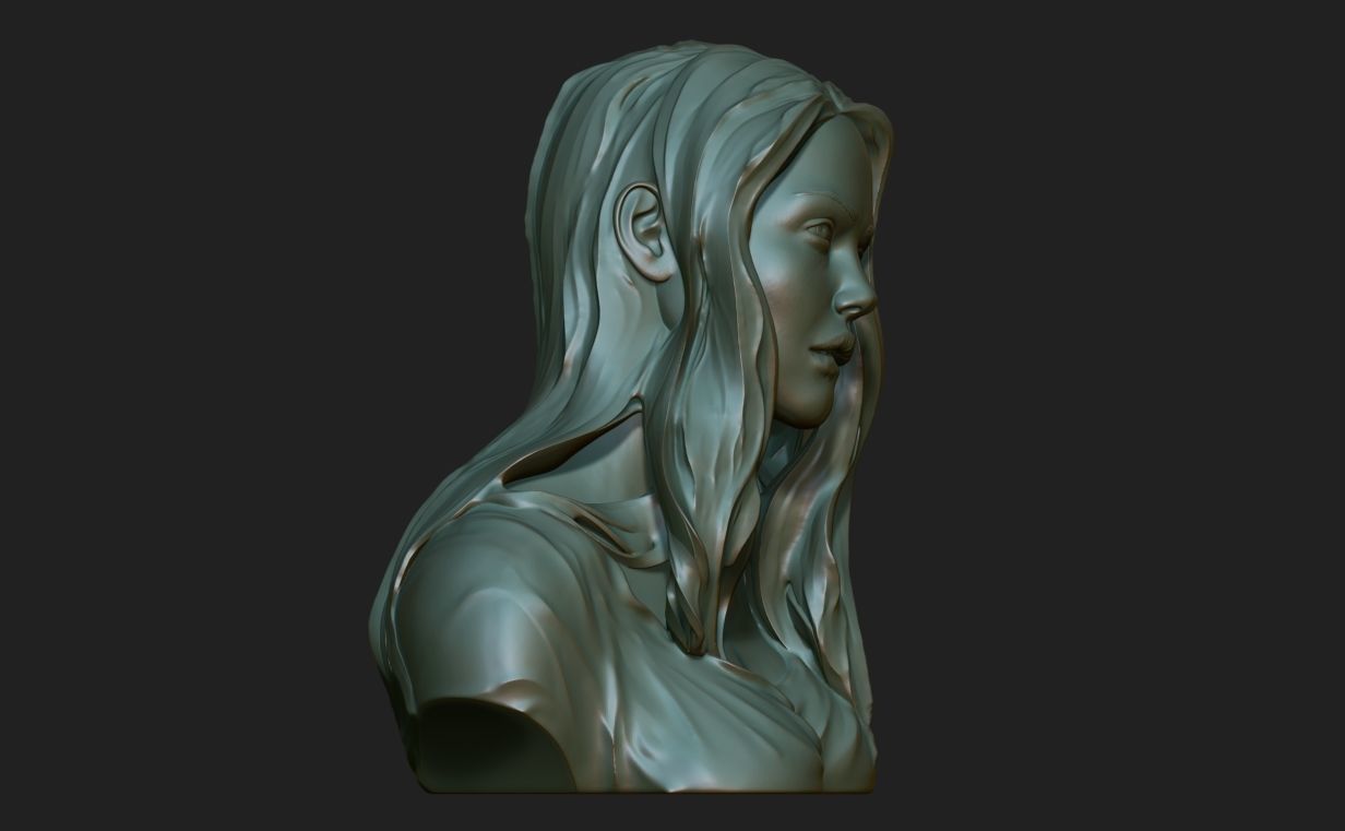 Female Bust Statue 220922 3D model 3D printable | CGTrader