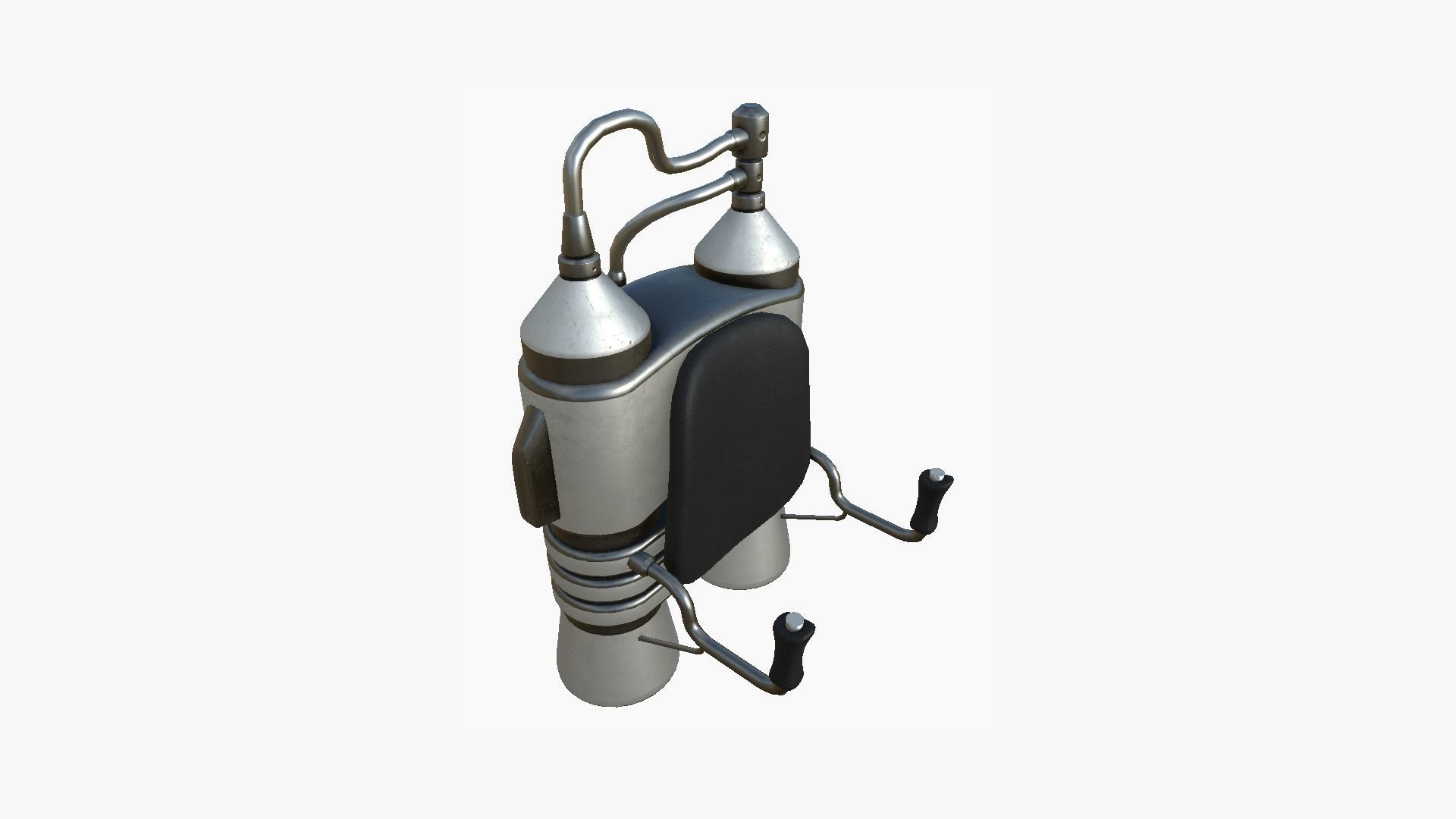 3D model Jetpack E08 Light Steel - SciFi Character Design VR / AR / low ...