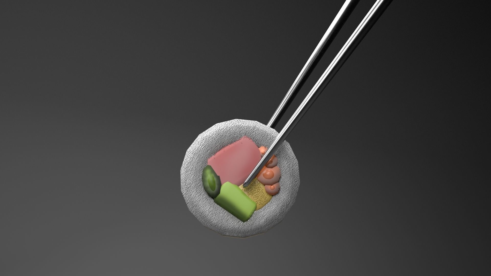 3D model Kimbap and Kimchi VR / AR / low-poly | CGTrader