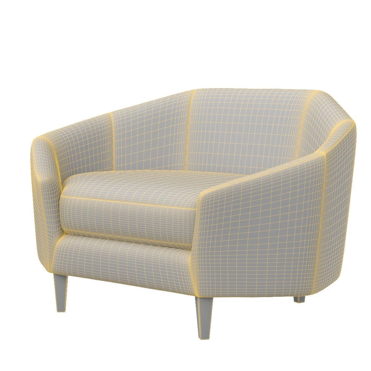 BAKER Diamond Lounge BA6842C 3D model | CGTrader