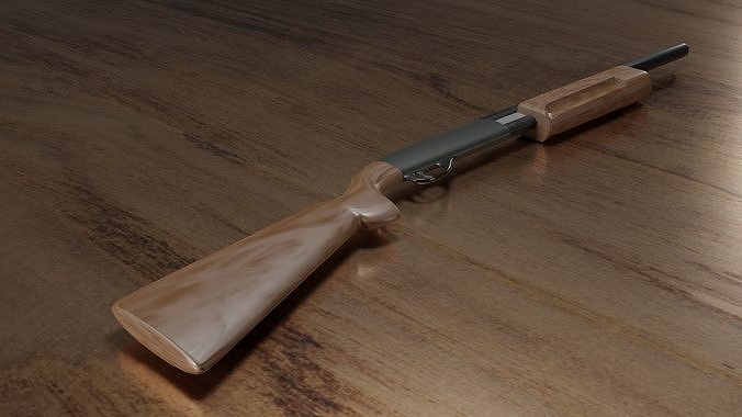 3D model Shotgun 3d low-poly model VR / AR / low-poly | CGTrader