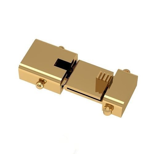 plain clasp 3D model 3D printable | CGTrader