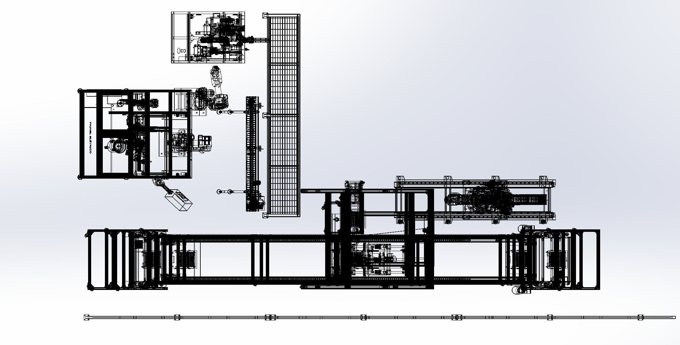 Automatic production line for battery pack electrode welding 3D model ...
