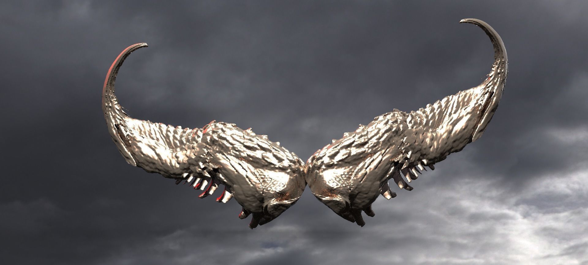 Dragon Lord Horns 3D model | CGTrader