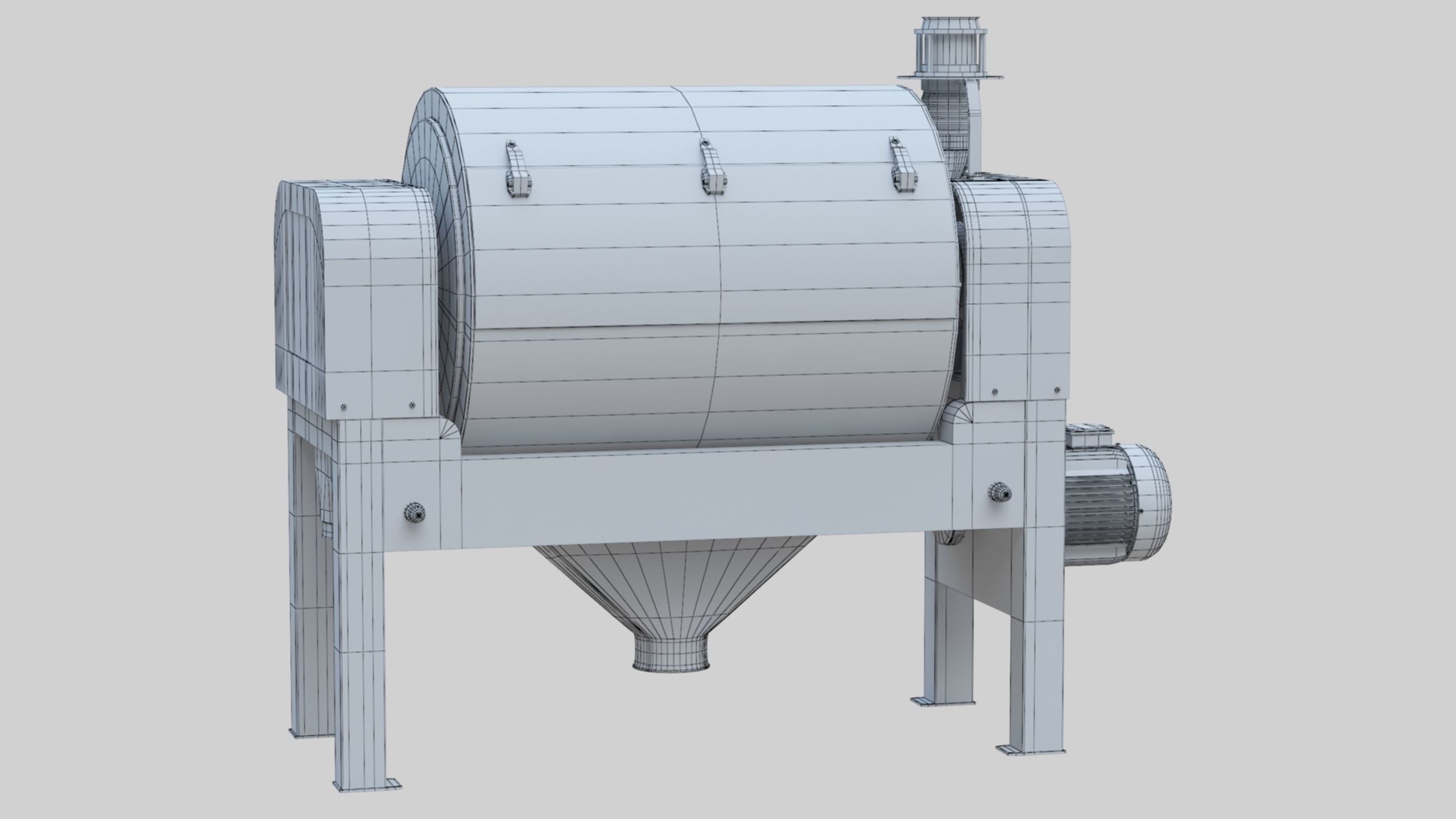 3D model Vibro Bran Finisher - Wheat Grain Flour Milling Machine VR ...
