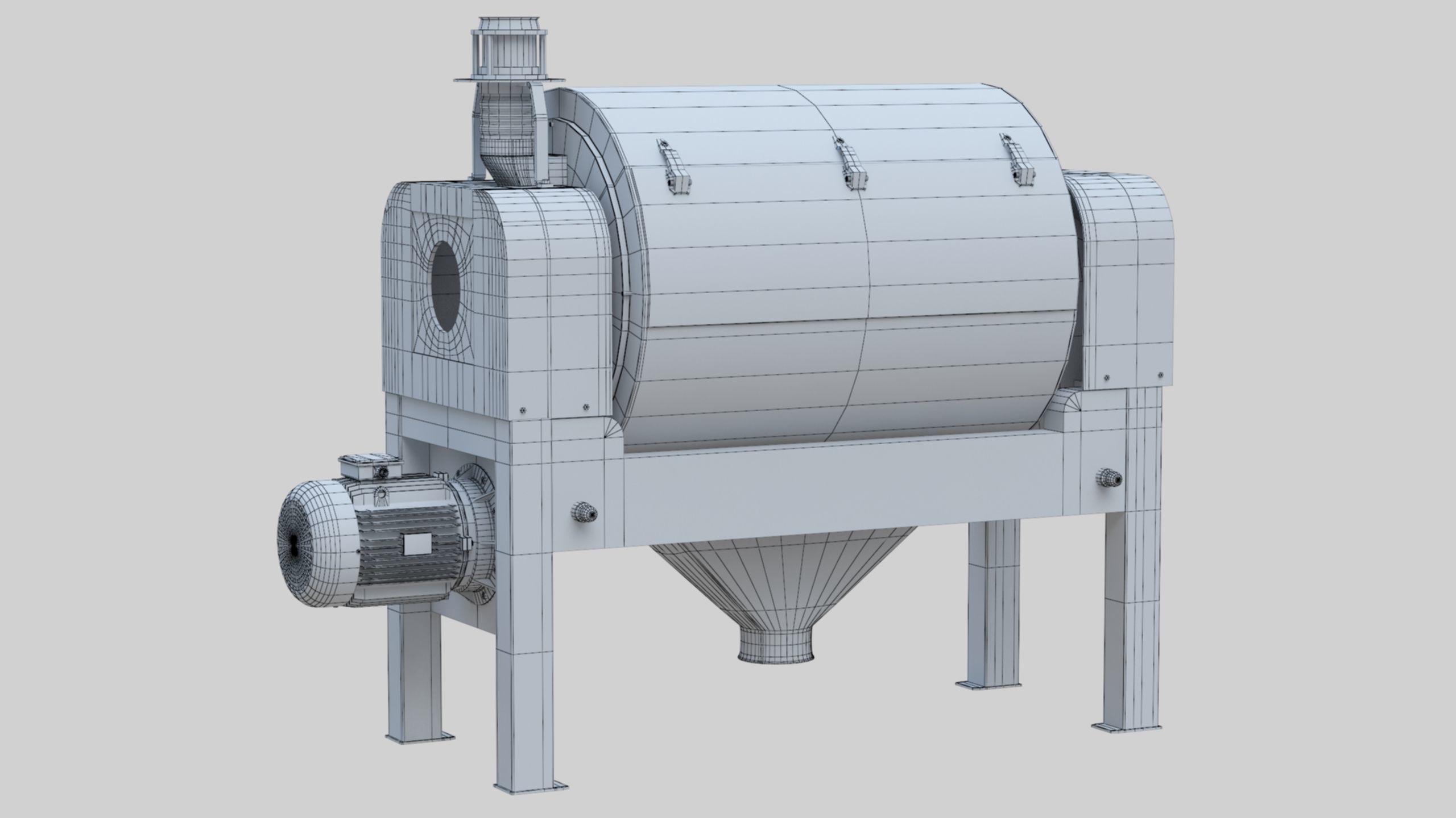 3D model Vibro Bran Finisher - Wheat Grain Flour Milling Machine VR ...