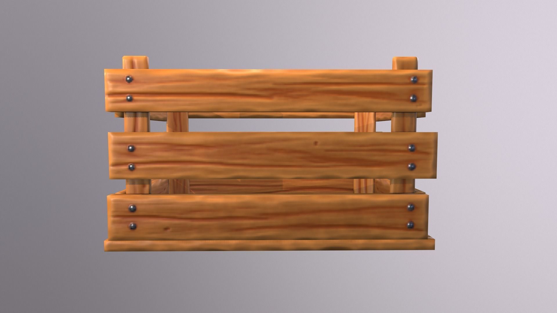 Stylized wood crate free VR / AR / low-poly 3D model | CGTrader
