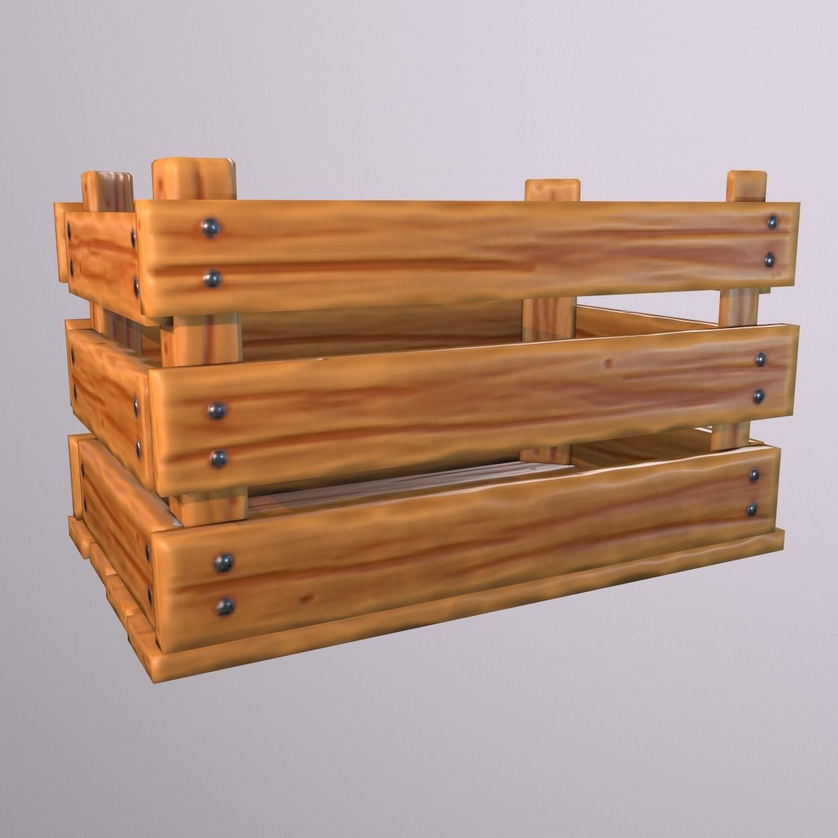 Stylized wood crate free VR / AR / low-poly 3D model | CGTrader