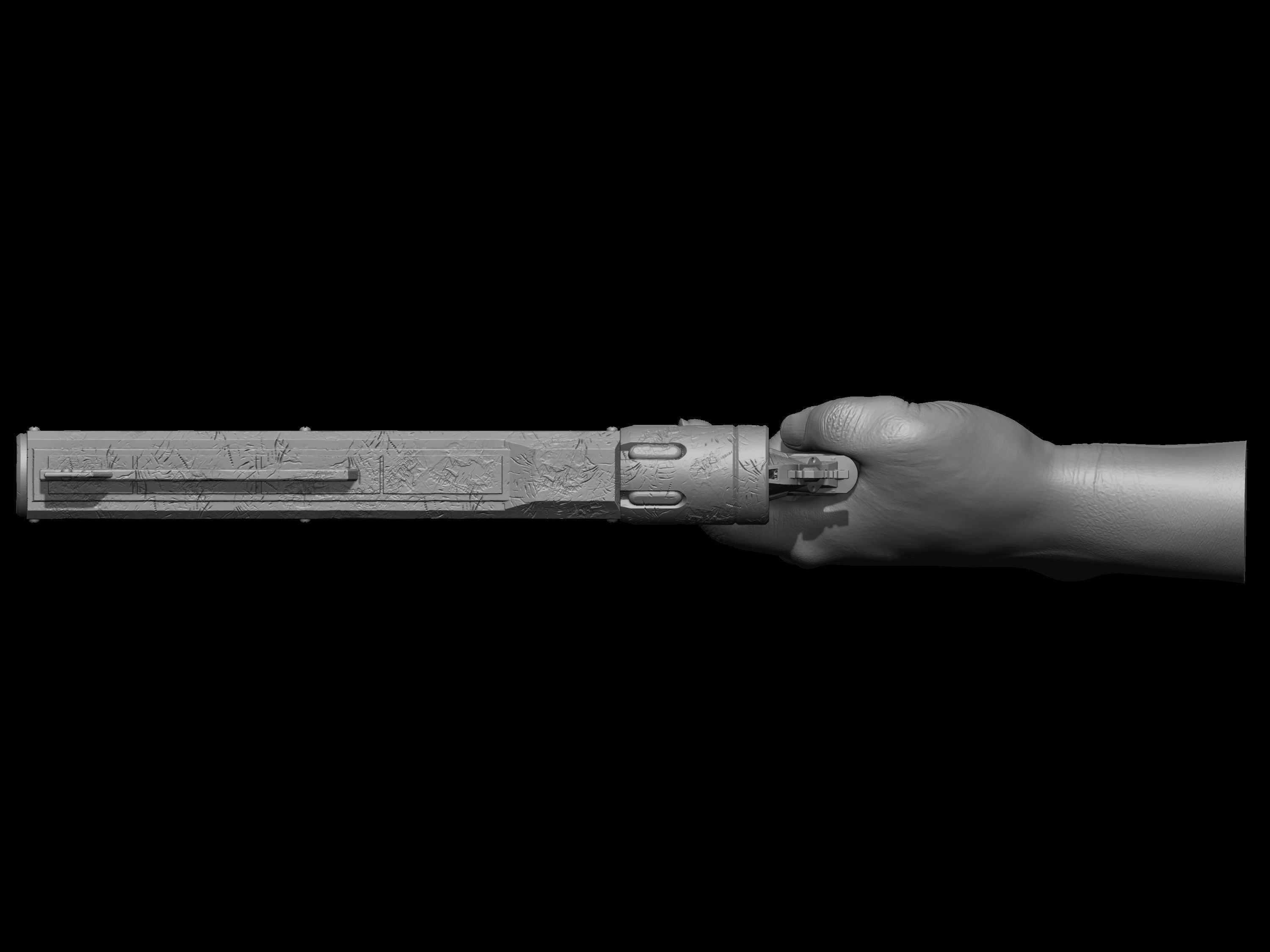 Gun with Hand 02 3D Model 3D model 3D printable | CGTrader
