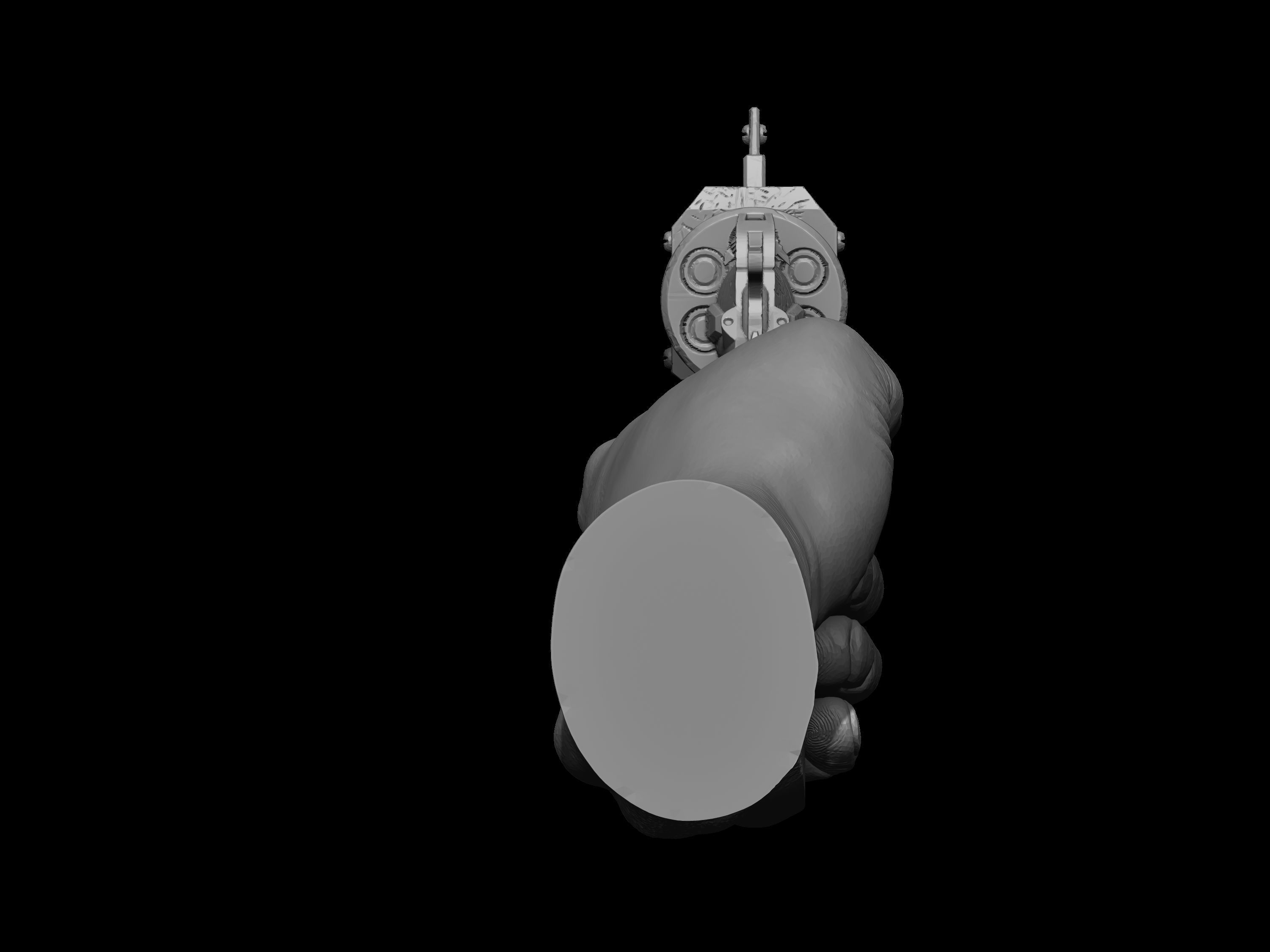 Gun with Hand 02 3D Model 3D model 3D printable | CGTrader