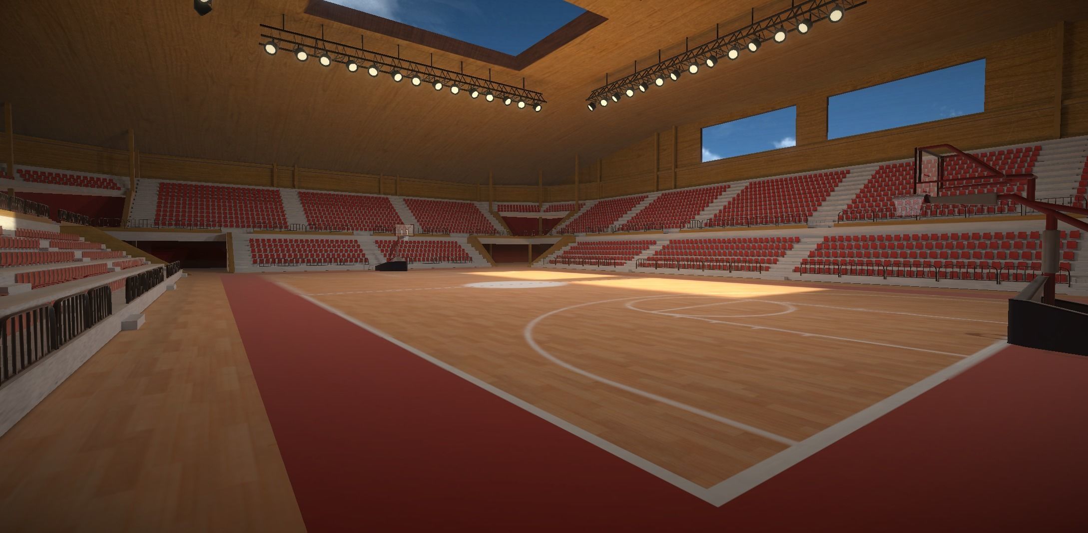 3D model Low-Poly Basketball Arena VR / AR / low-poly | CGTrader