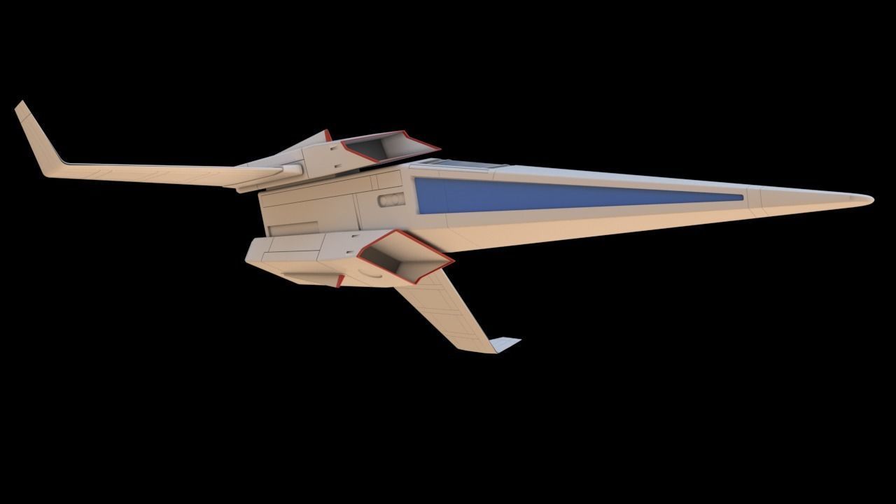 Galaxy Rangers - Interceptor spaceship 3D model 3D printable | CGTrader