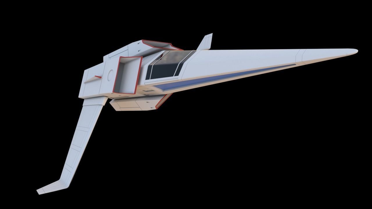 Galaxy Rangers - Interceptor spaceship 3D model 3D printable | CGTrader