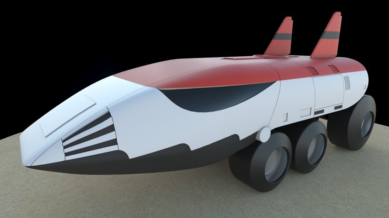Saber Rider - Fireball Red Racer 3D model 3D printable | CGTrader