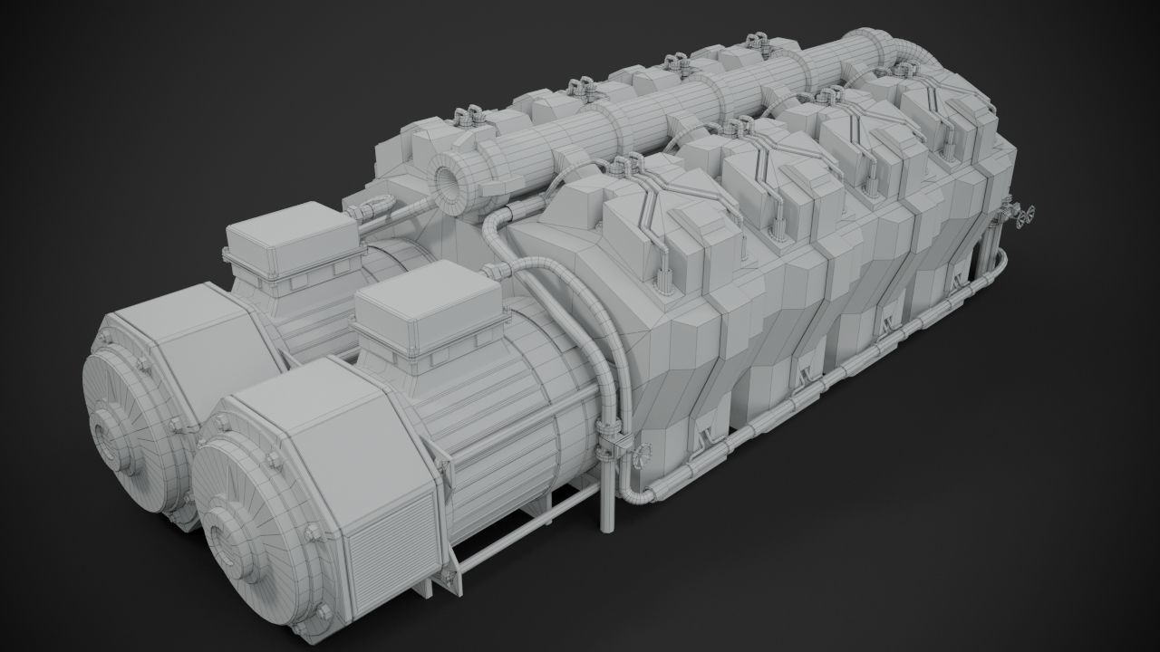 Machinery device 3D model | CGTrader