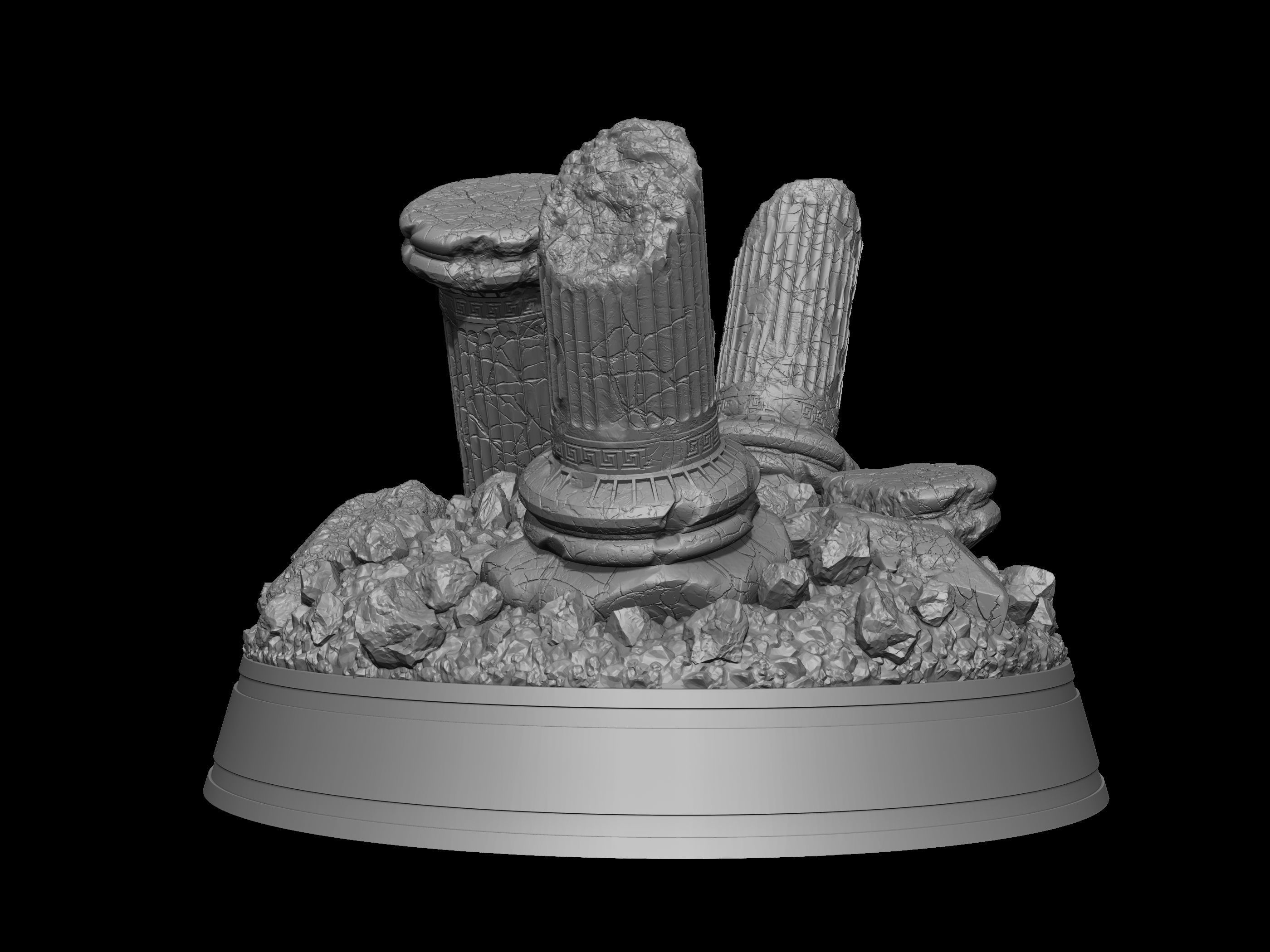 Rocky Base 3D Model 3D model 3D printable | CGTrader
