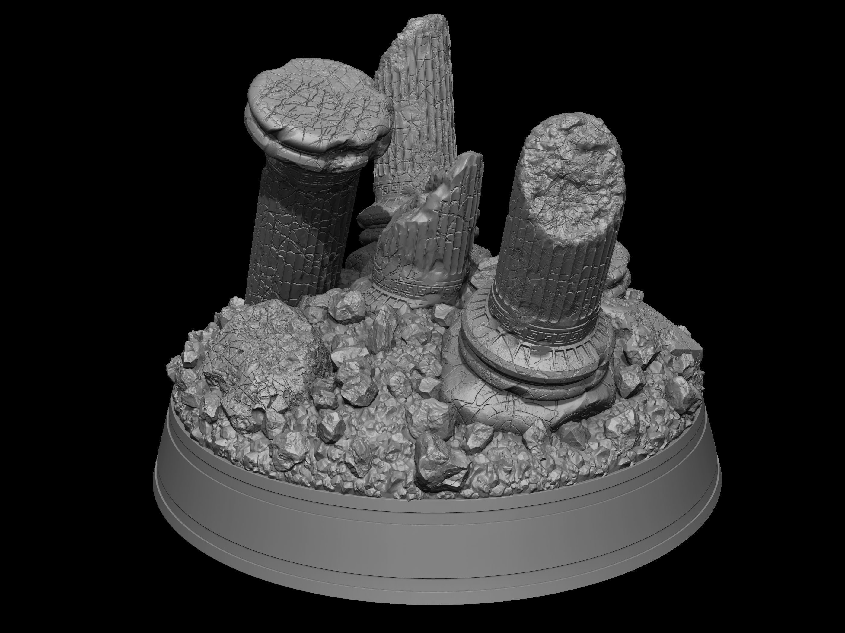 Rocky Base 3D Model 3D model 3D printable | CGTrader