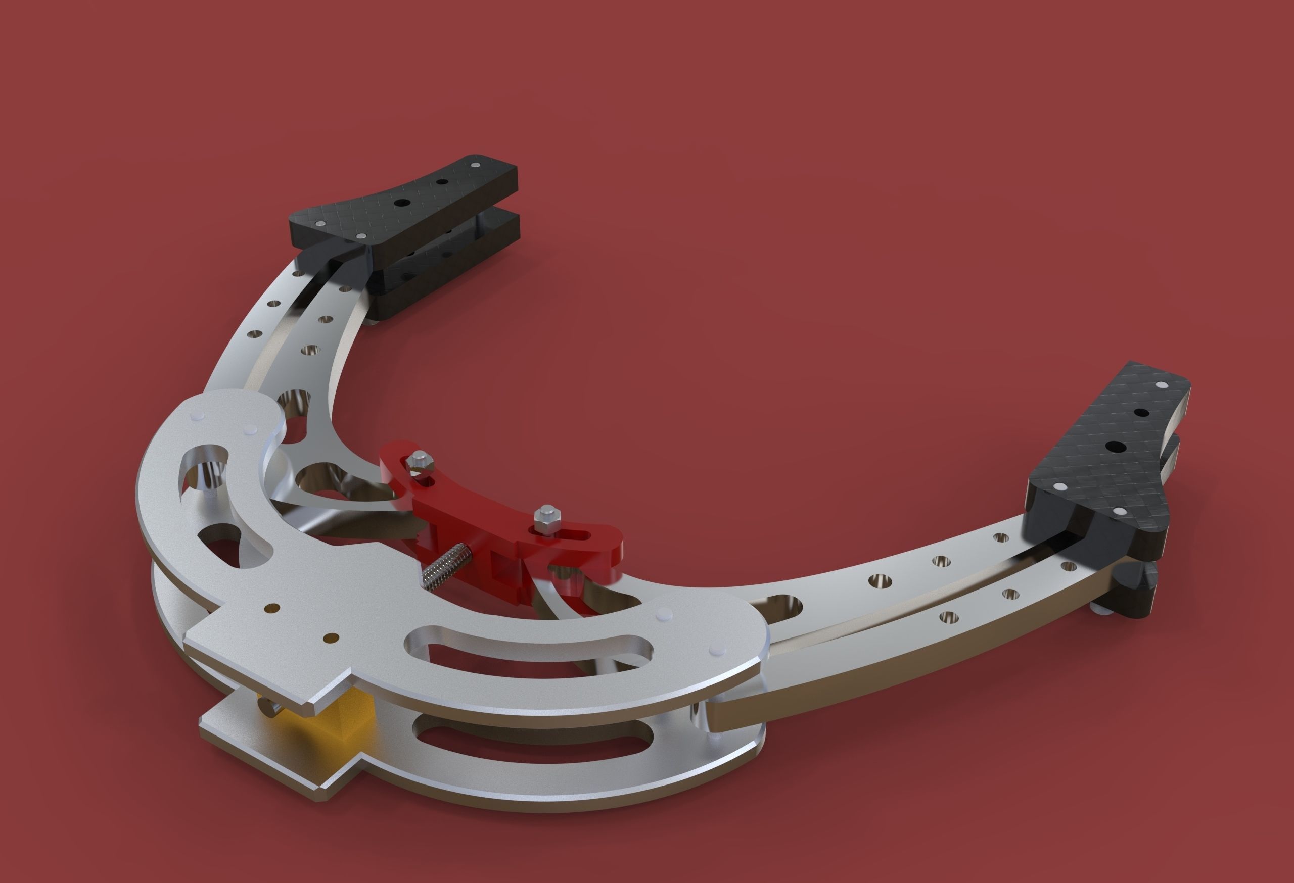 Mechanical Robotic gripper arm 2 finger with linear screw drive 3D ...