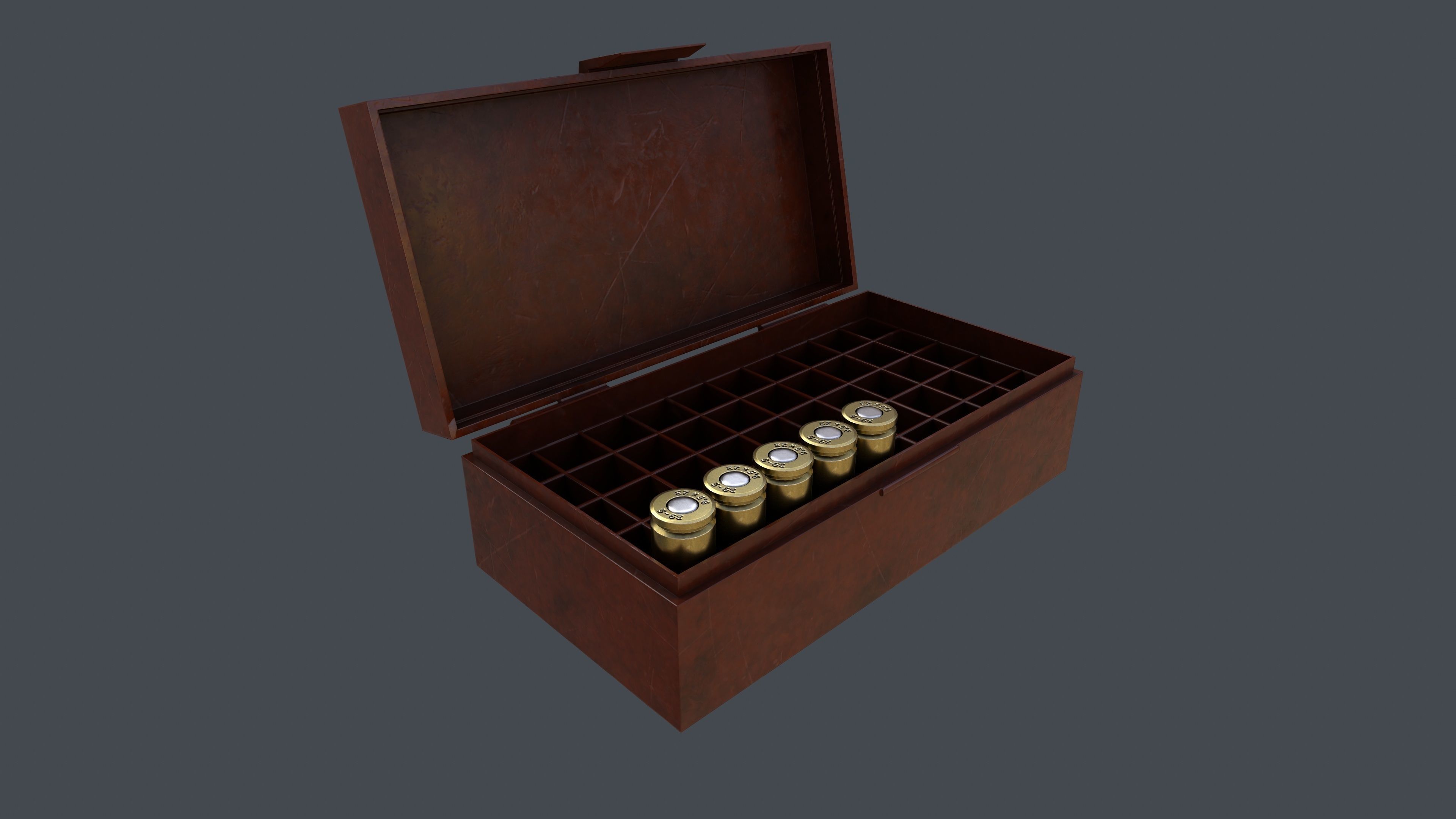 3D model Pistol Long Range and Ammo Box VR / AR / low-poly | CGTrader
