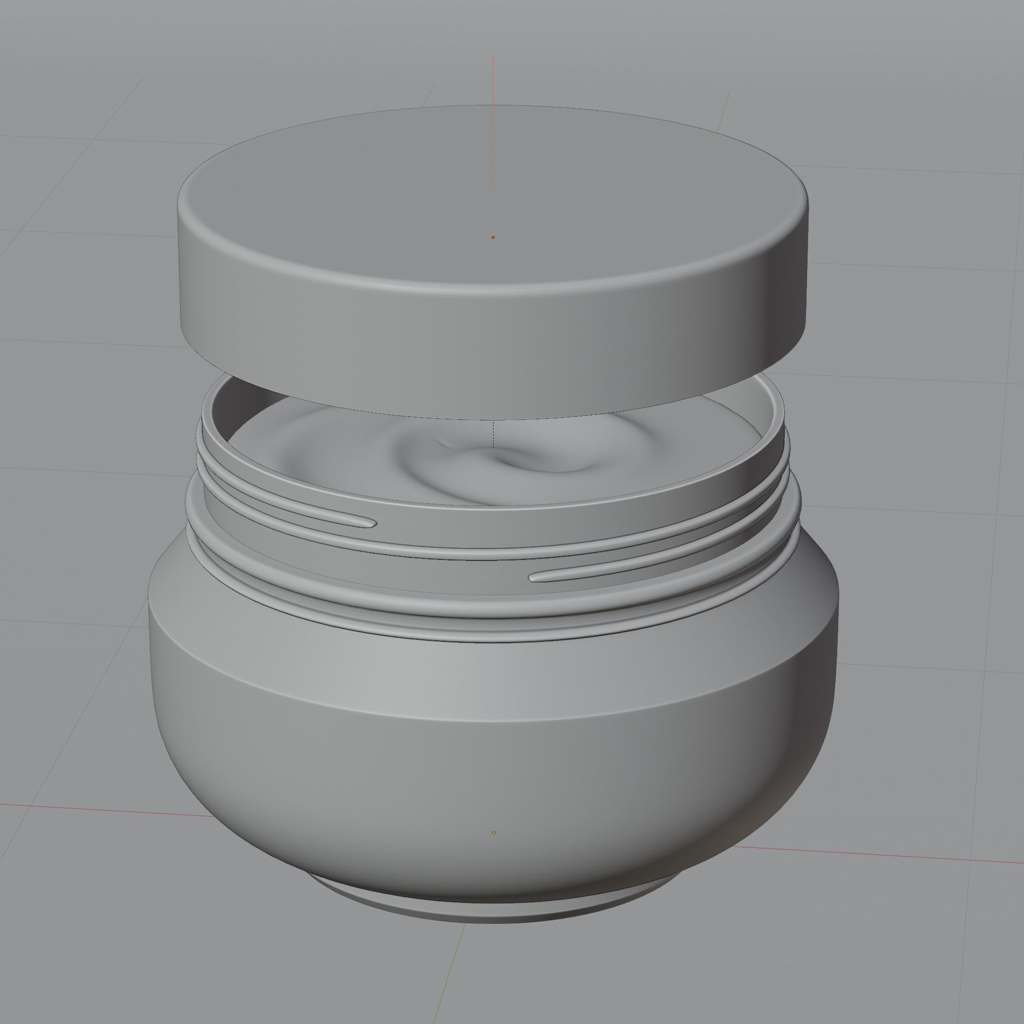 3D model Cream Jar 33 VR / AR / low-poly | CGTrader