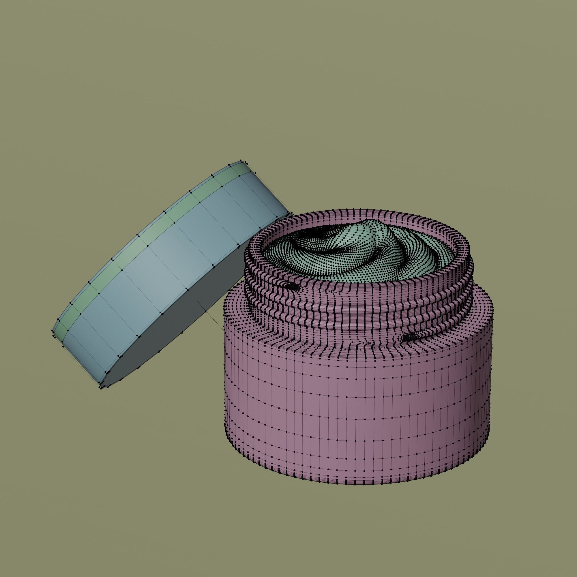 3D model Cream Jar 27 VR / AR / low-poly | CGTrader