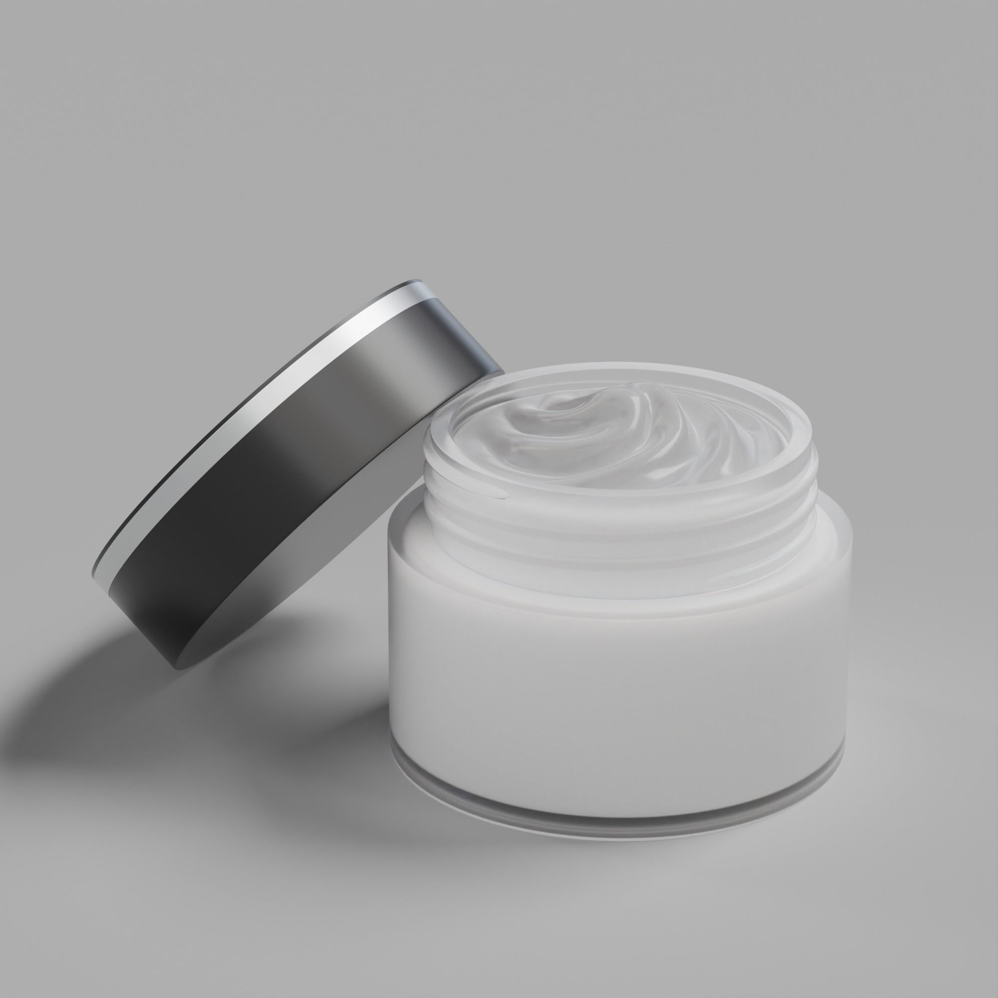 3D model Cream Jar 27 VR / AR / low-poly | CGTrader