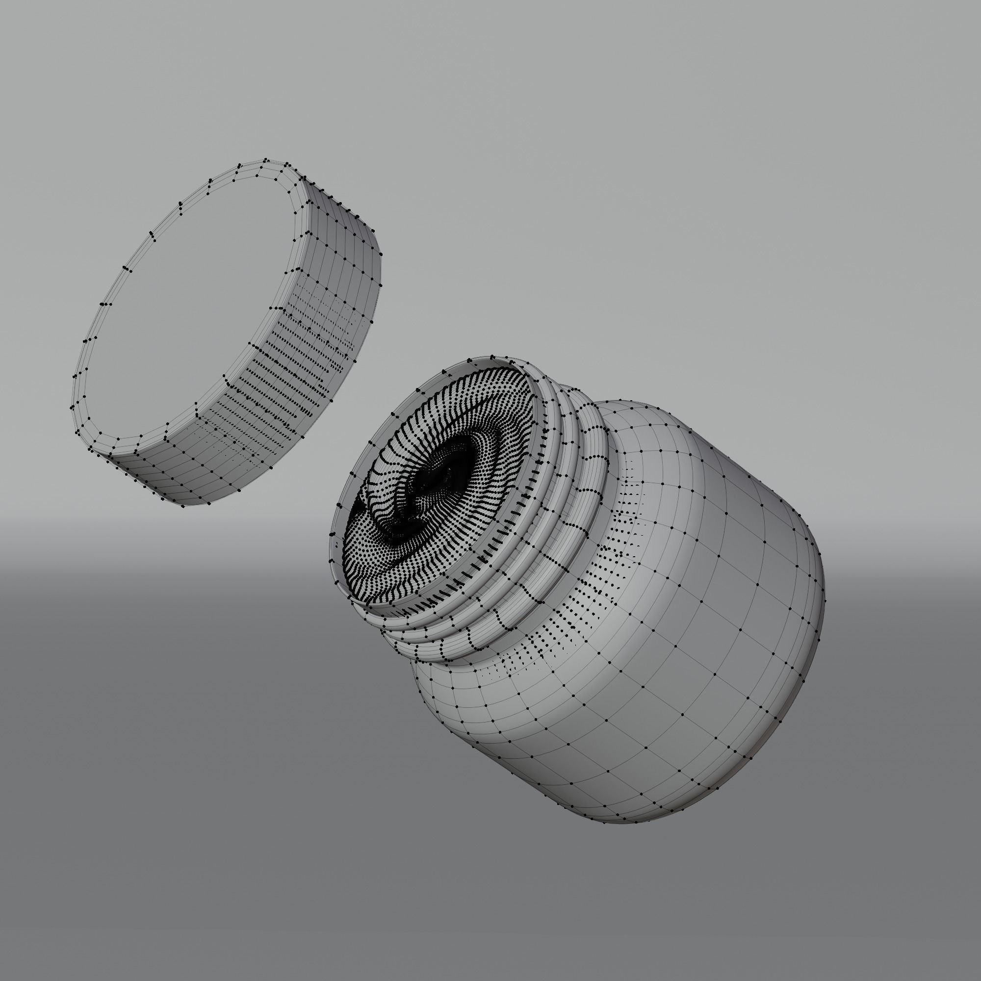 3D model Cream Jar 10 VR / AR / low-poly | CGTrader