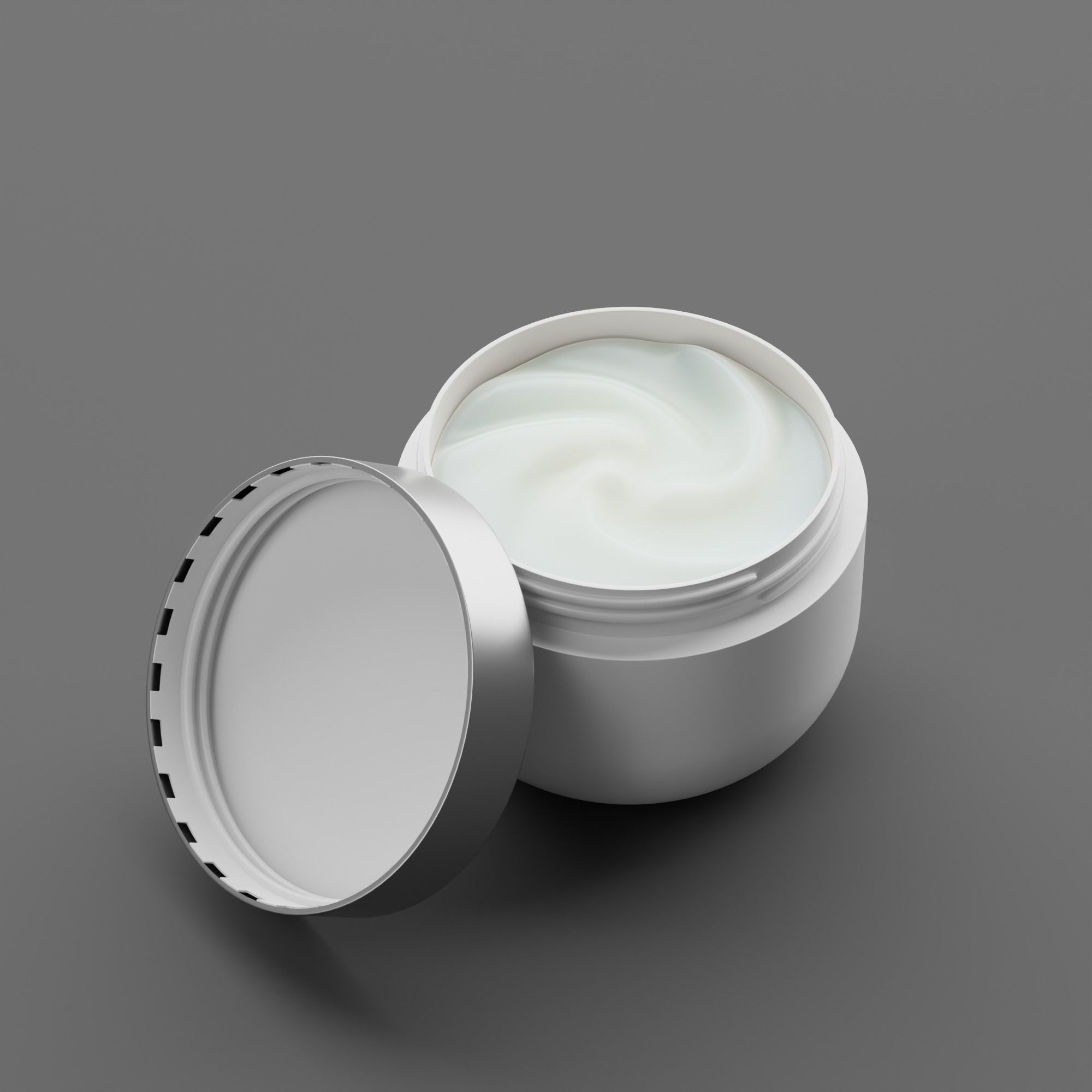 3D model Cream Jar 04 VR / AR / low-poly | CGTrader
