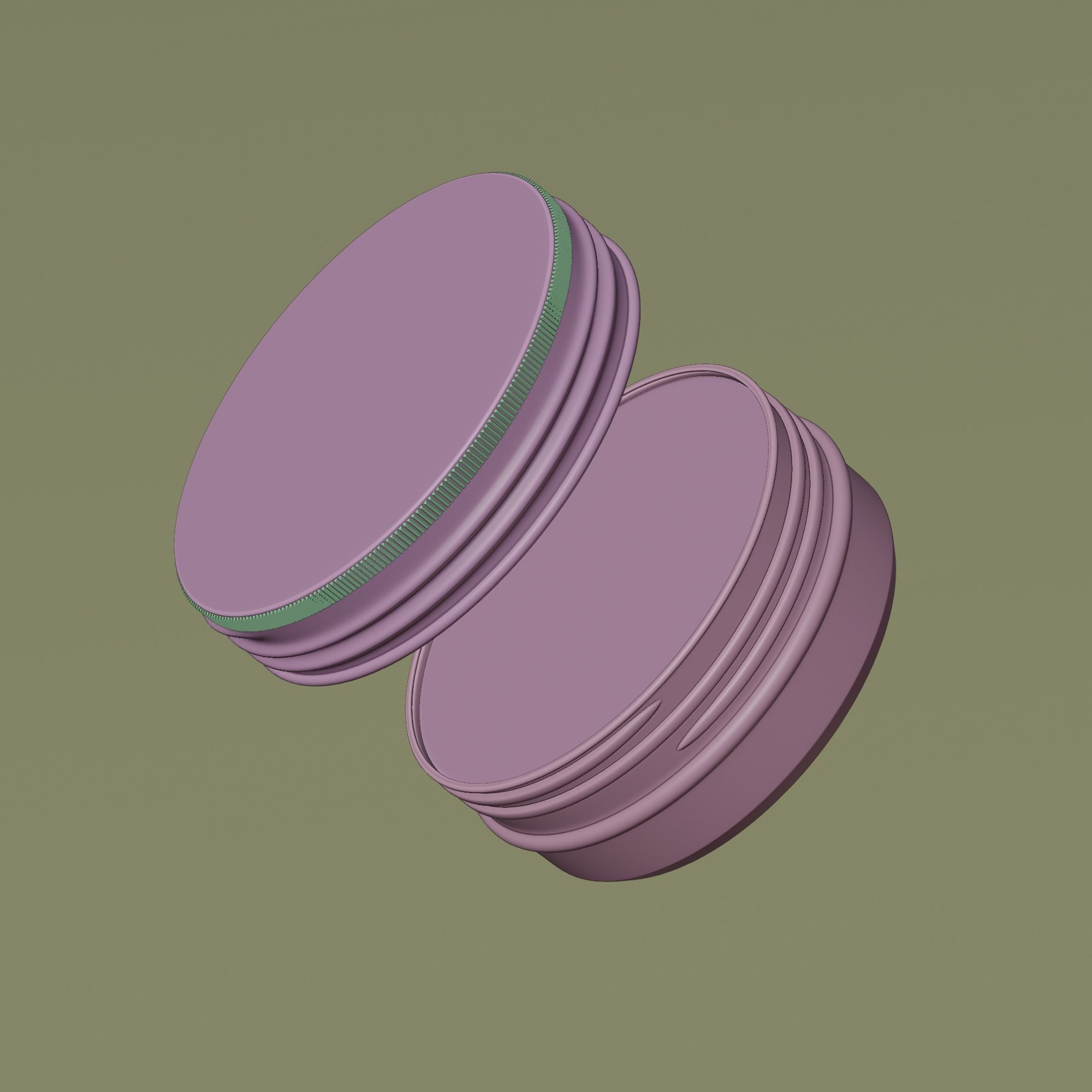 3D model Cream Jar 03 VR / AR / low-poly | CGTrader